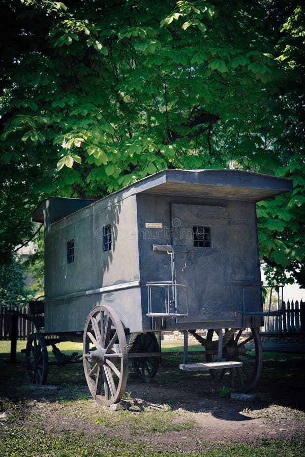 Mobile Prison Cell - Kibitka Stock Photo - Image of stell, history ...