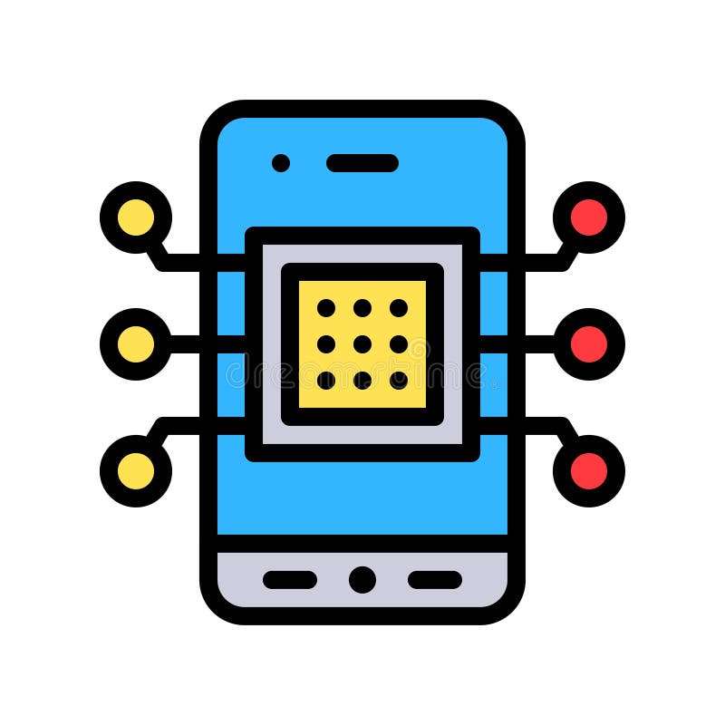 Mobile Processor, Future Technology Filled Design Icon Stock Vector ...