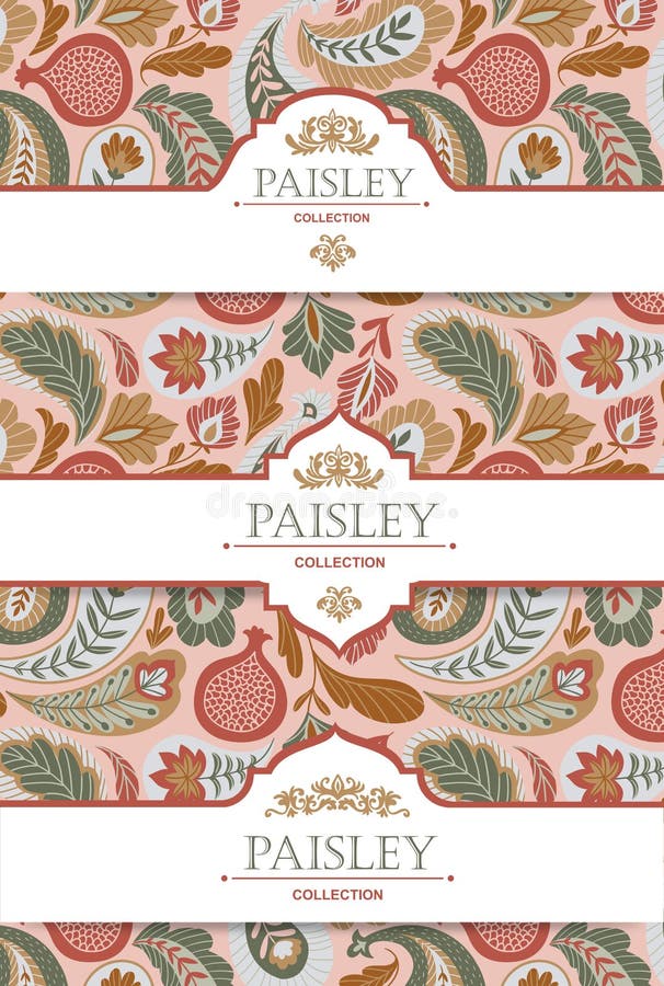 Product Packaging Design Template. Vector Set of Borders with Place for ...