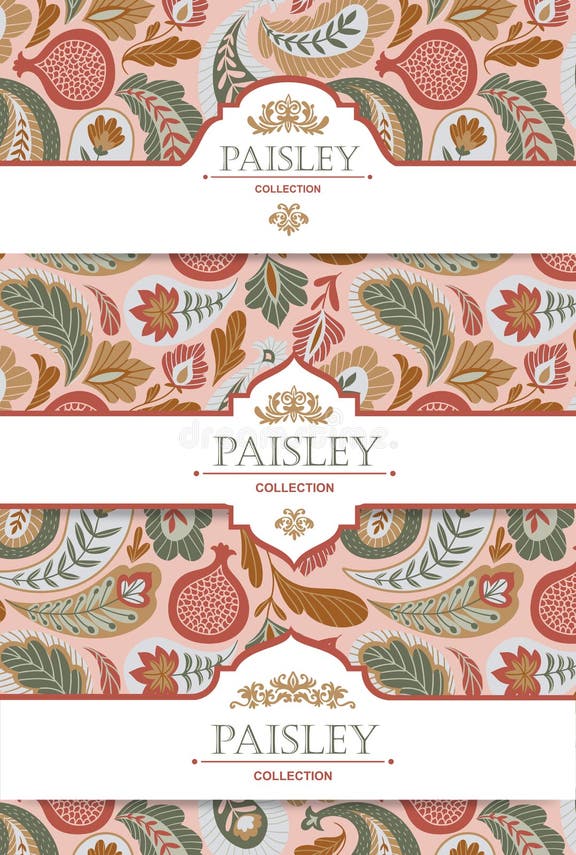 Product Packaging Design Template. Vector Set of Borders with Place for ...