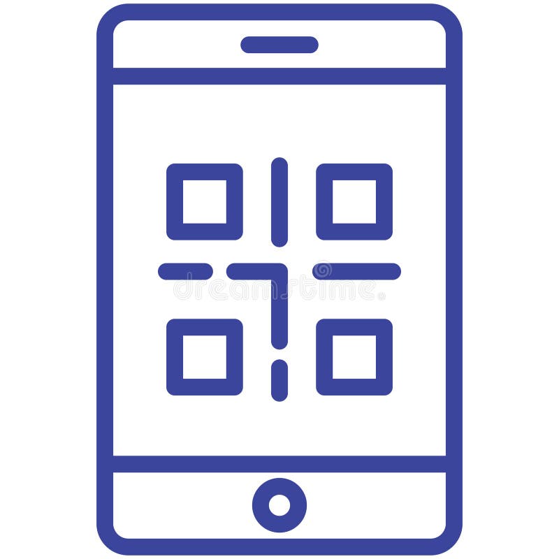 Mobile Qr Code Vector Icon Which is Suitable for Commercial Work Stock ...