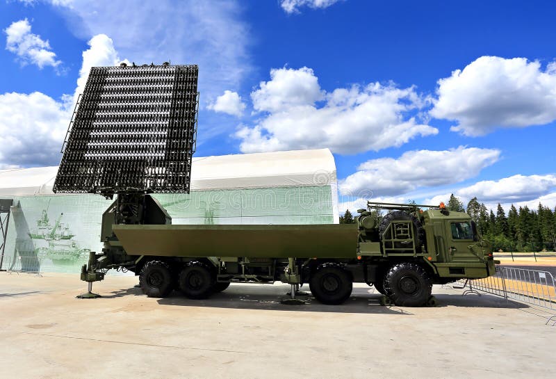 Mobile Radar Station or Airspace Control Stock Photo - Image of ...