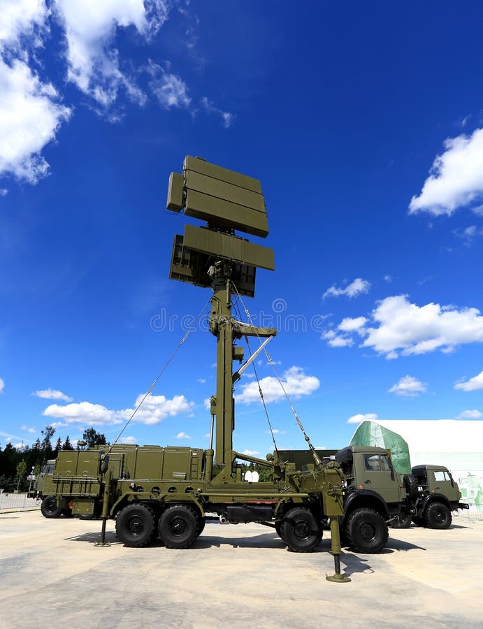 Mobile Radar Station or Airspace Control Stock Photo - Image of control ...