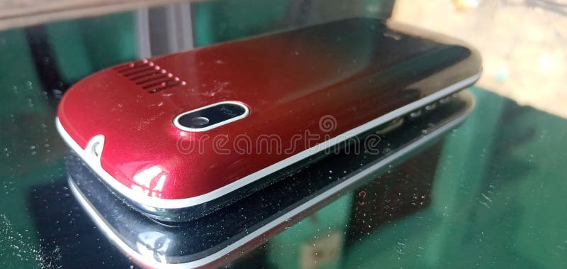 Mobile Reflection in Mirror Stock Photo - Image of mirror, mobile ...