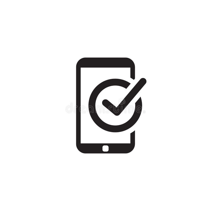 Mobile Register Icon. Online Learning. Flat Design Stock Illustration ...