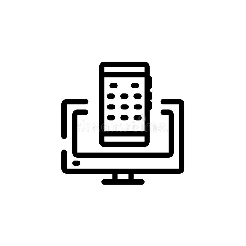 Mobile, Remote, Application, Control and Smart Television Icon. Perfect ...