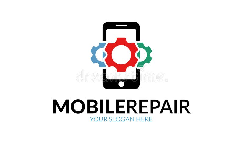 Mobile Repair Logo Template Stock Vector - Illustration of technical ...