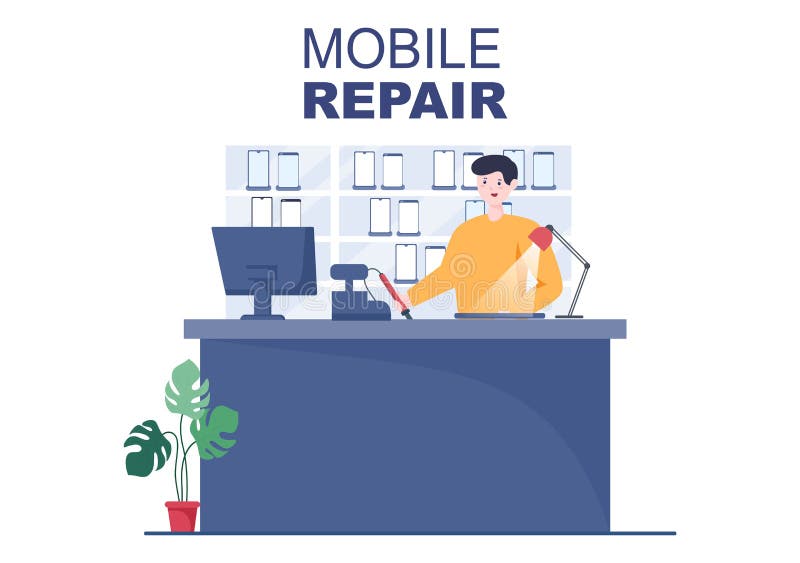Mobile Repair of a Telephone or Smartphone Electronics Service with ...
