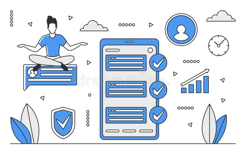 Mobile report analysis stock vector. Illustration of analytics - 267513524