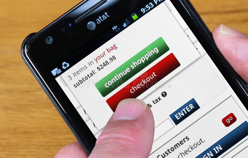 Mobile Retail Shopping editorial photography. Image of ecommerce - 24702287