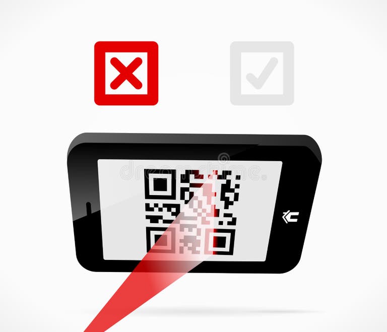 Mobile scan stock vector. Illustration of icon, barcode - 35460265