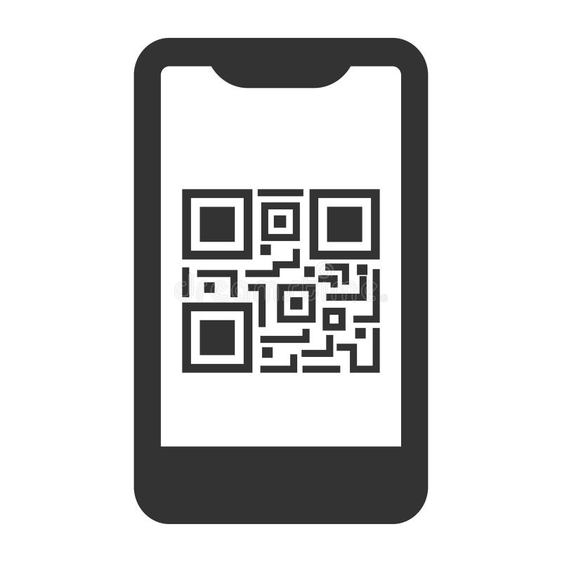 Mobile Scanning Bar Code Icon Stock Vector - Illustration of media ...