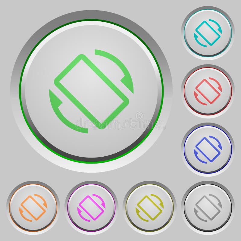 Mobile Screen Automatic Rotation Push Buttons Stock Vector ...