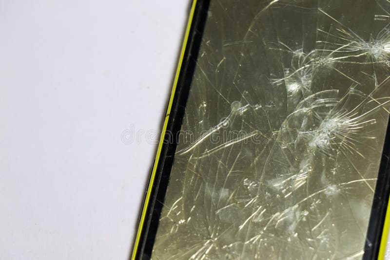 Mobile screen broke stock image. Image of digital, phone - 201249831