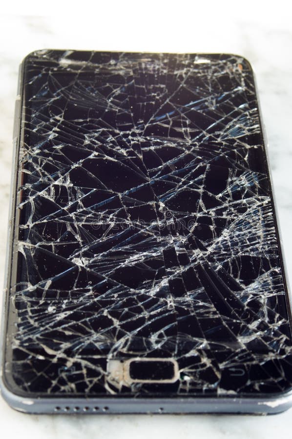 Mobile with screen cut up stock image. Image of screen - 104123675