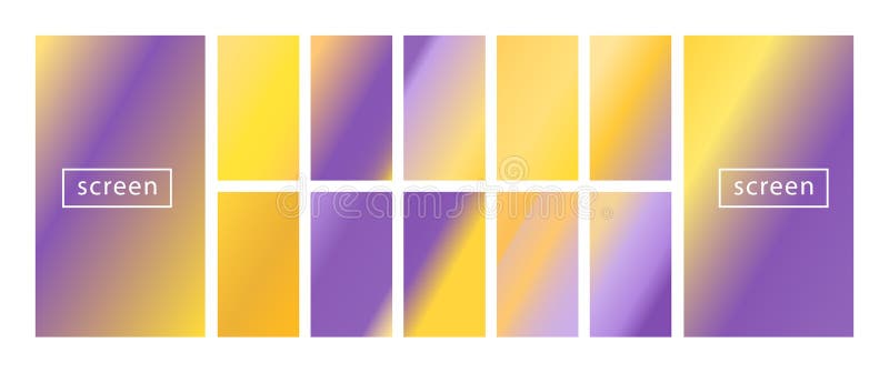 Mobile Screen Lock Display Collection of Colorful Backgrounds in Trendy ...