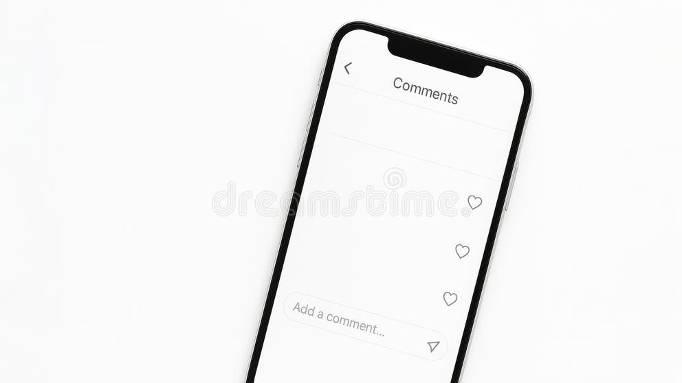 Mobile Screen Showing Social Media Comment Stream, Displaying Multiple ...
