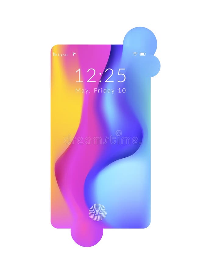 Smartphone User Flat Composition Stock Vector - Illustration of ...