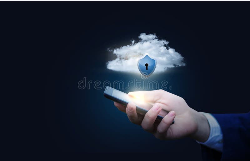 Mobile security. stock photo. Image of banner, network - 85404758