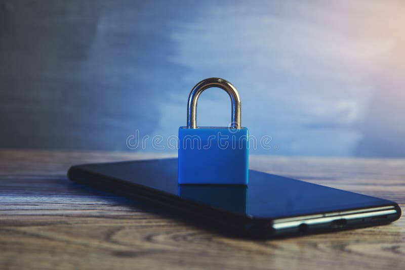 Mobile Security. Smartphone Data Theft Concept Stock Image - Image of ...
