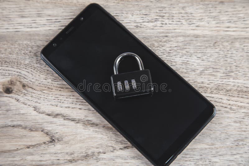 Mobile Security. Smartphone Data Theft Concept Stock Image - Image of ...