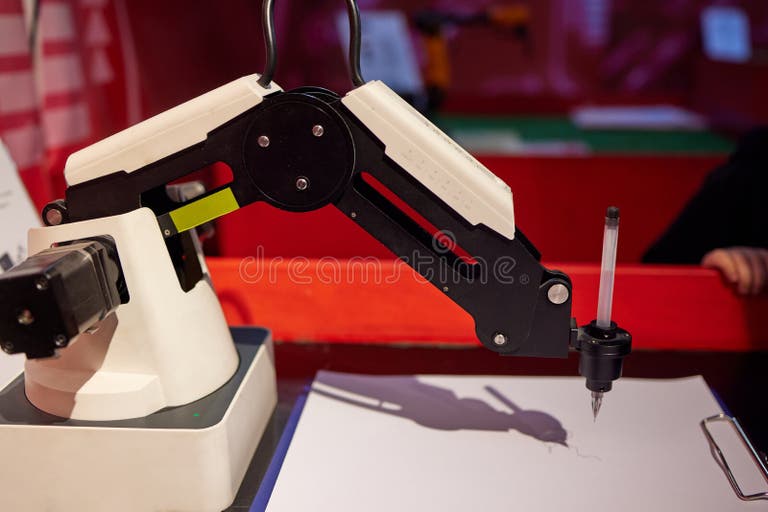 Mobile Self-propelled Robot. Mobile Crawler Robot with Arm Manipulator ...