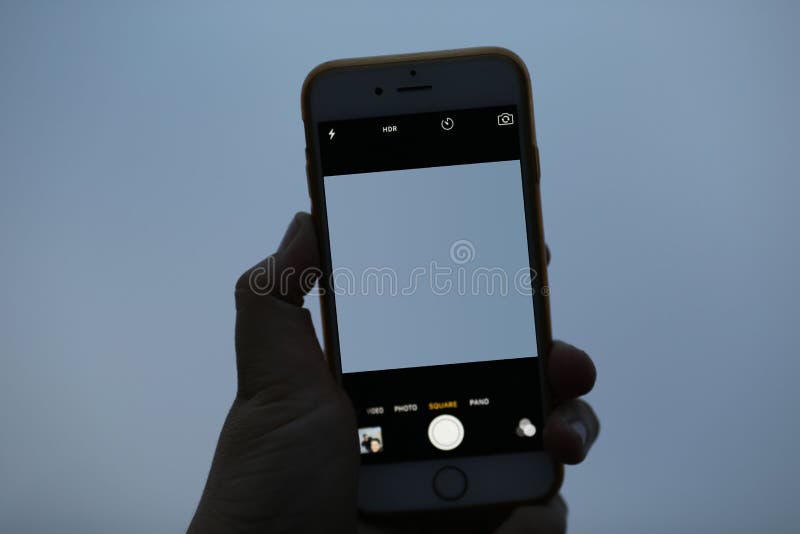 Mobile selfie pose stock image. Image of hand, blue, selfie - 82066095