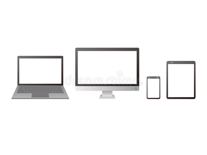 Mobile set1 stock vector. Illustration of mobile, technology - 163707525