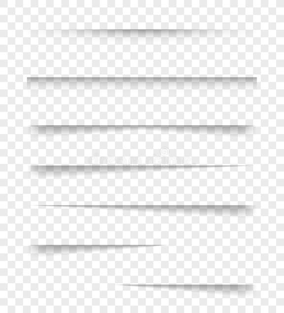 Set of Vector Realistic Long Shadow Effects of Rectangular Shapes on ...