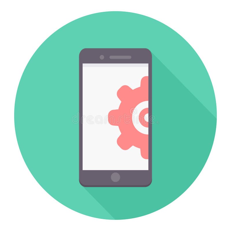 Mobile Settings Icon for Advanced App Customization Stock Illustration ...