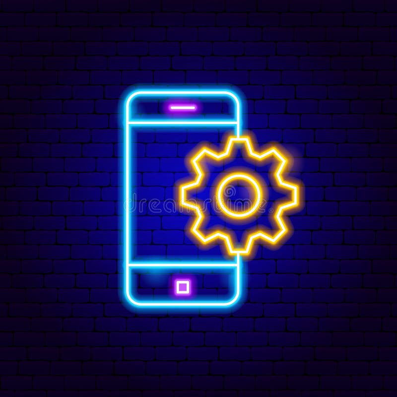 Settings Neon Stock Illustrations – 3,733 Settings Neon Stock ...