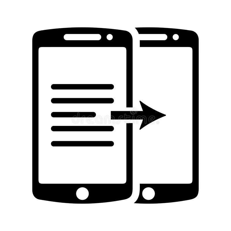 Mobile Sharing Color Vector Icon Which Can Easily Modify or Edit Stock ...