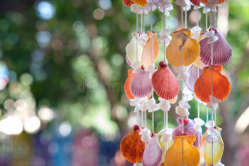 Mobile Made from Various Shells for Sale Stock Image - Image of ...