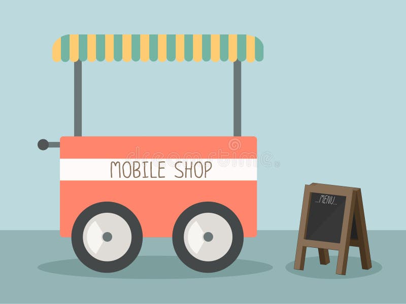 Mobile shop stock vector. Illustration of cleared, business - 39618284