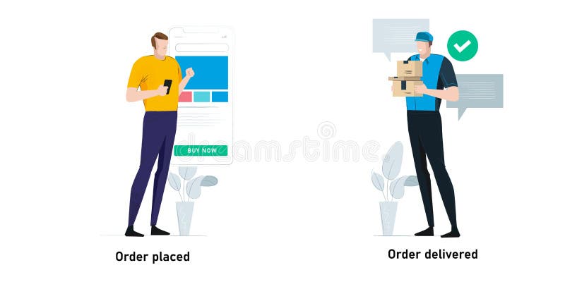 Order Placed Abstract Concept Vector Illustration. Stock Vector ...