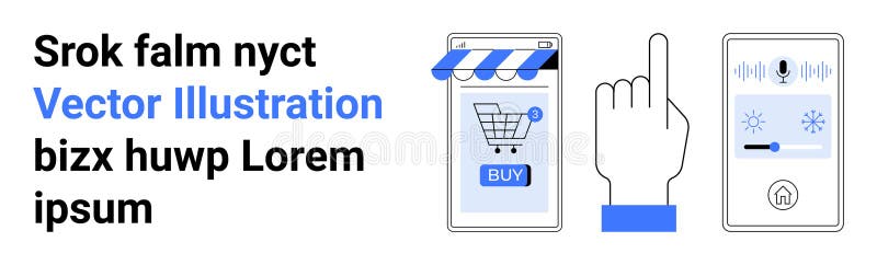 Mobile Shopping App with Smart Home Controls and Simplified Interface ...