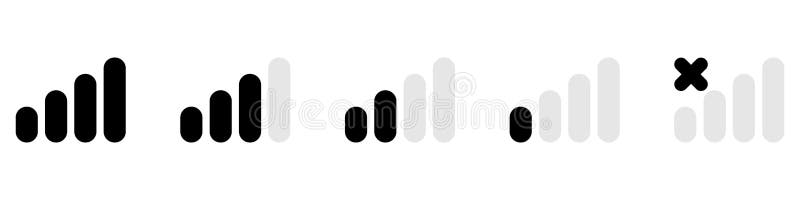 Mobile Phone Signal Bars Stock Illustrations – 188 Mobile Phone Signal ...