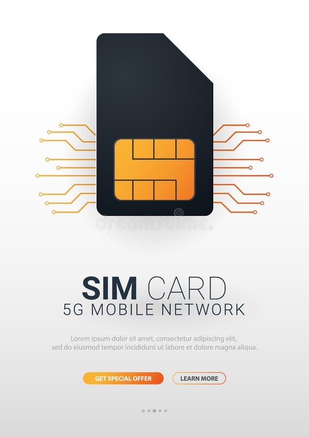 Mobile Sim Card. Mobile Network. Technology Concept. Vector ...