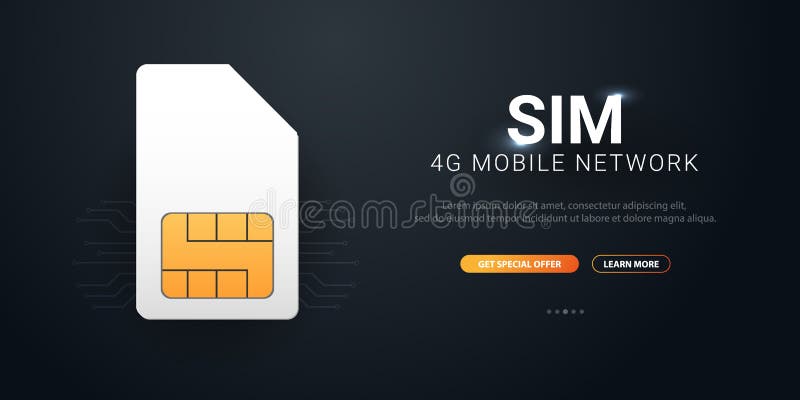 Mobile Sim Card. Mobile Network. Technology Concept. Vector ...