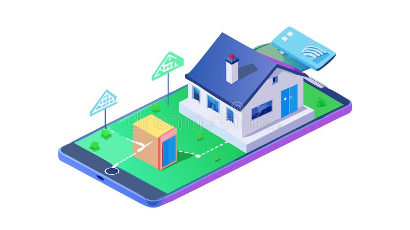 Mobile Smart Home Control System Application Vector, Vector Design Generative AI Stock Vector ...