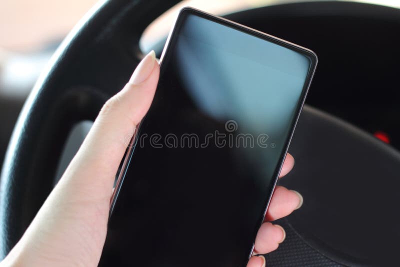 Make-up in car driving stock photo. Image of blonde, eyelashes - 5321454