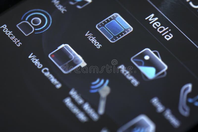 Mobile Smart Phone display stock image. Image of wireless - 50670923
