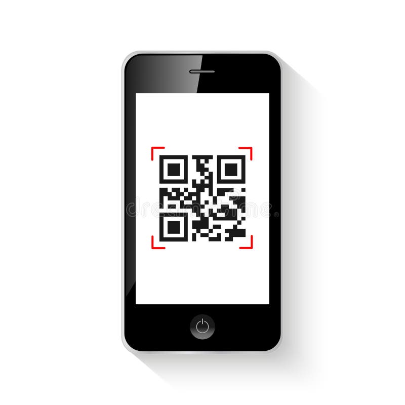 Smart Phone: QR Code App Vector Illustration Stock Vector ...
