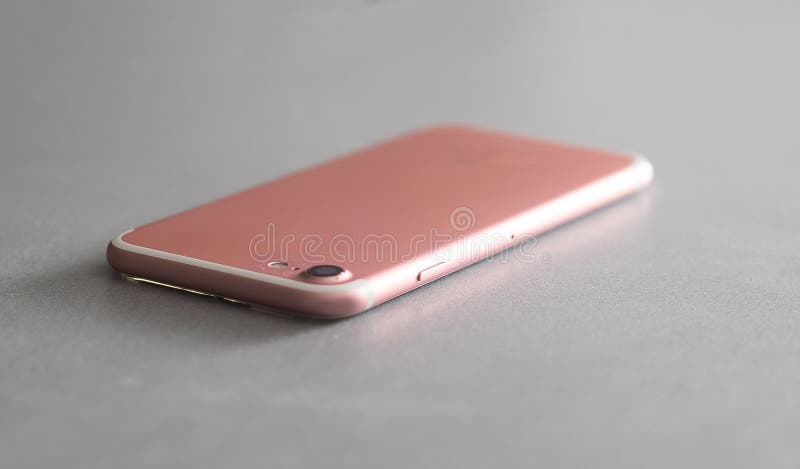 Mobile Smart Phone on the Table Stock Image - Image of white, object ...