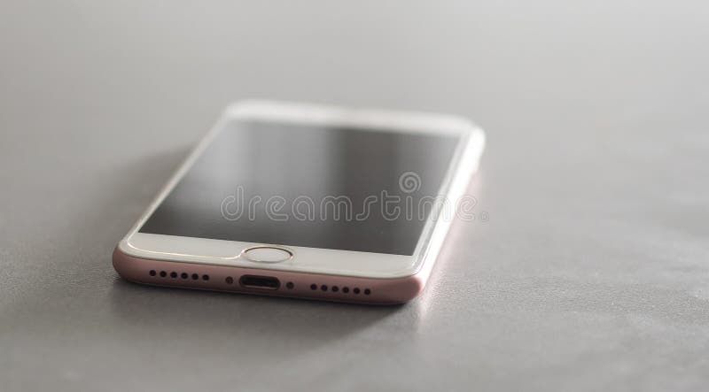Mobile Smart Phone on the Table Stock Image - Image of equipment ...
