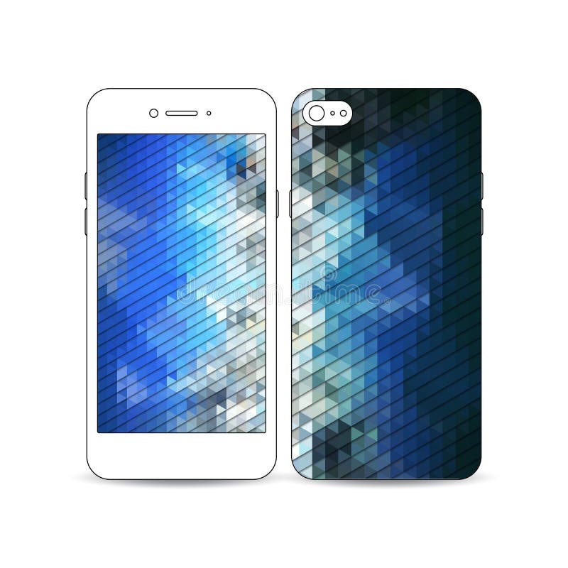 Mobile Smartphone with an Example of the Screen and Cover Design ...