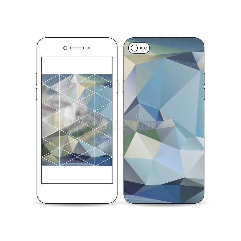 Mobile Smartphone with an Example of the Screen and Cover Design on ...
