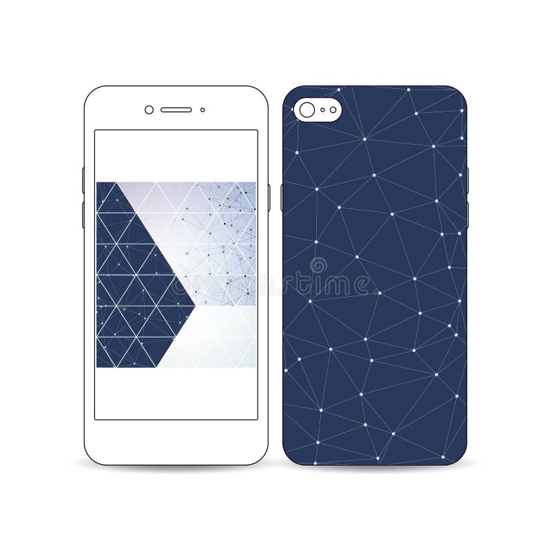 Mobile Smartphone with an Example of the Screen and Cover Design ...