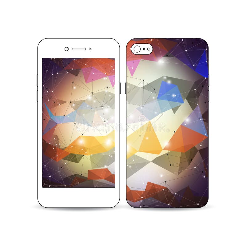 Mobile Smartphone with an Example of the Screen and Cover Design on ...