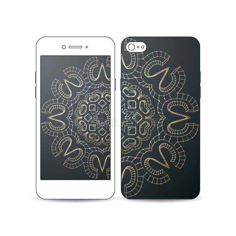 Mobile Smartphone with an Example of the Screen and Cover Design on ...